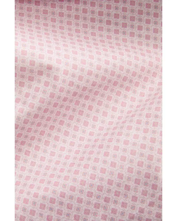 Ted Baker London Nantucket Slim Fit Premium Stretch Medallion Dress Shirt - Pink Multi