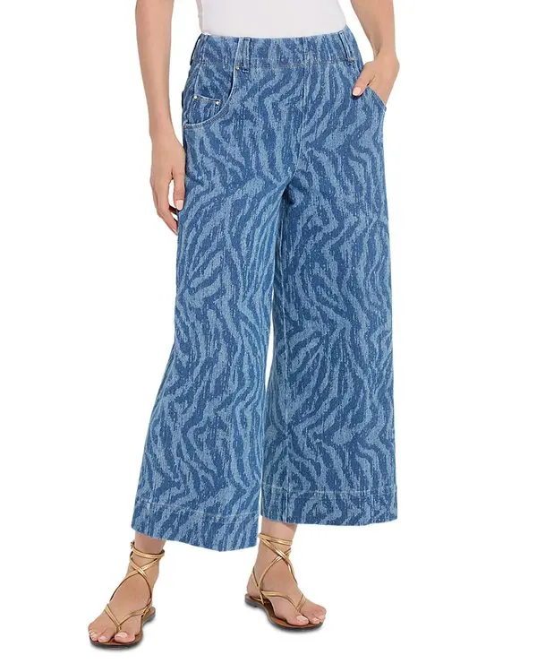 Lyssé Leo High-rise Cropped Wide Leg Jeans