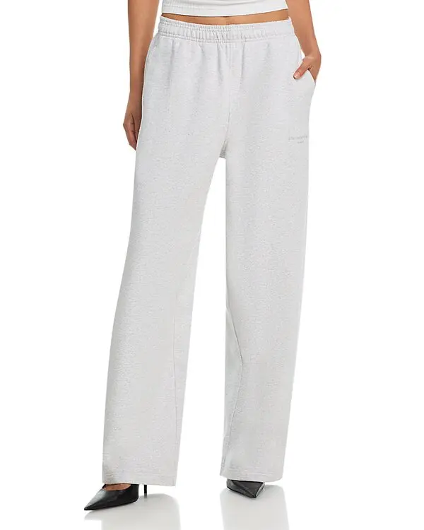 Alexander Wang Mid-rise Relaxed Sweatpants - Light Heather