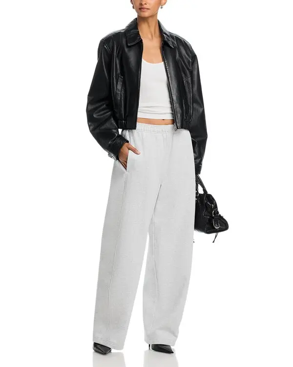 Alexander Wang Mid-rise Relaxed Sweatpants - Light Heather
