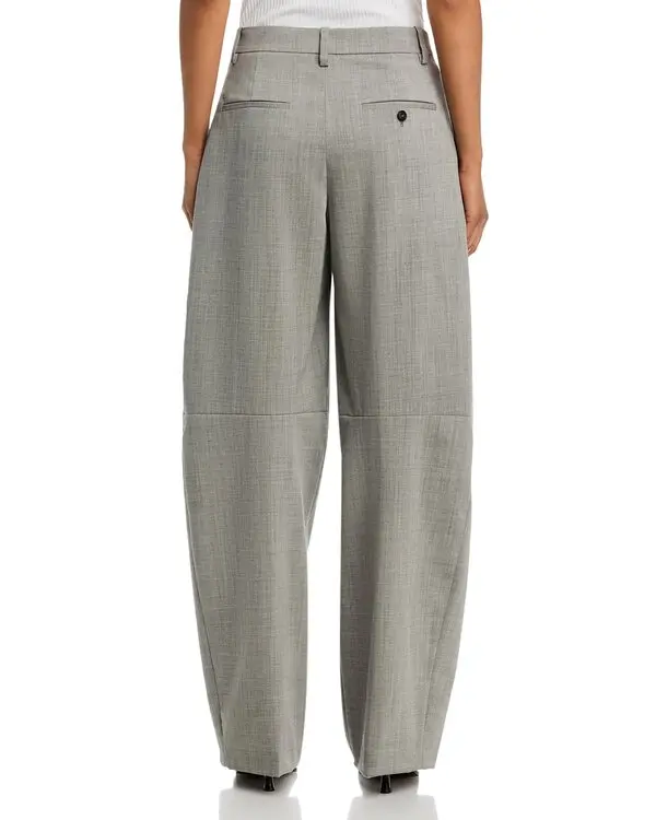 Alexander Wang Mid-rise Tailored Pants - Light Heather Grey