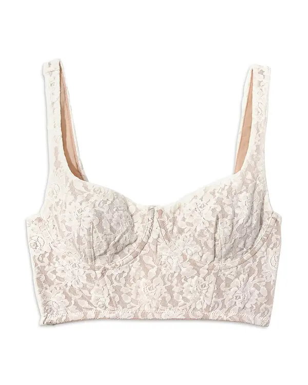 Hanky Panky Signature Lace Underwire Cropped Camisole - Marshmallow
