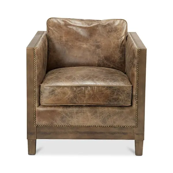 MOE'S HOME COLLECTION Darlington Club Chair - Light Brown