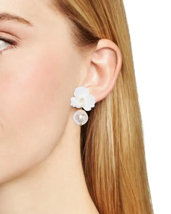 JENNIFER BEHR Clarabel Earrings - Cream