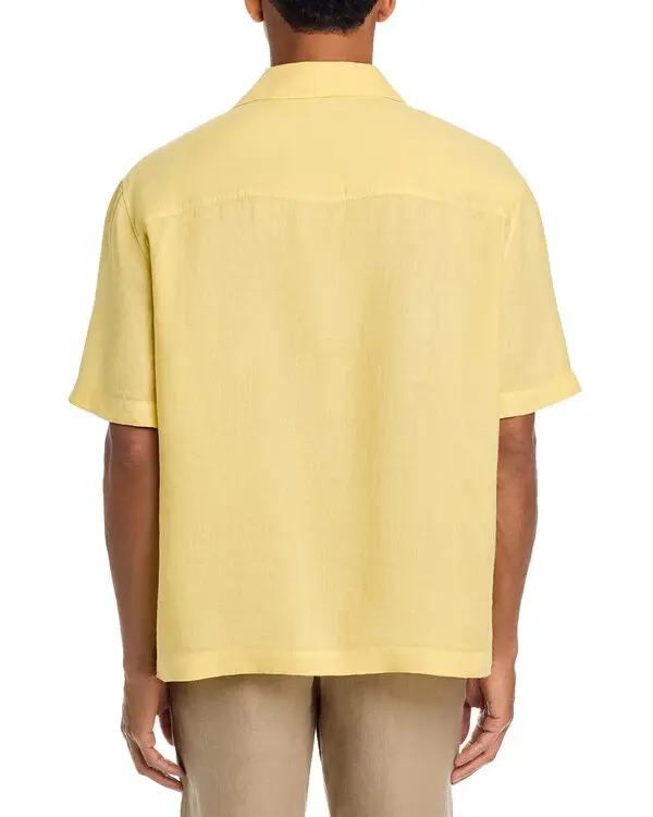 Hugo Exolino Oversized Fit Pocket Shirt - Medium Yellow