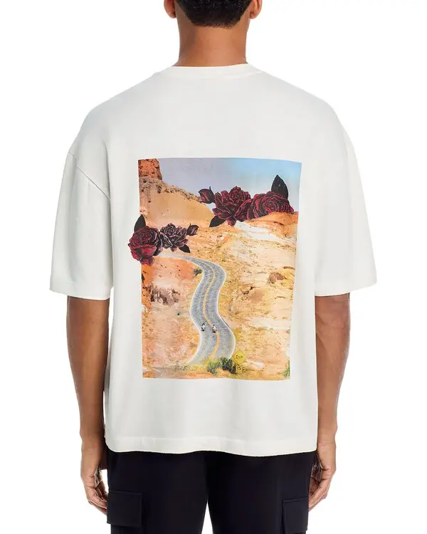 Hugo Domans Oversized Fit Floral Logo T-shirt
