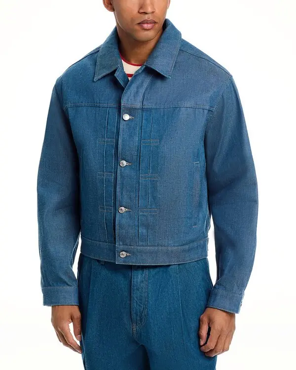 Hugo Regular Fit Denim Jacket - Dark Blue