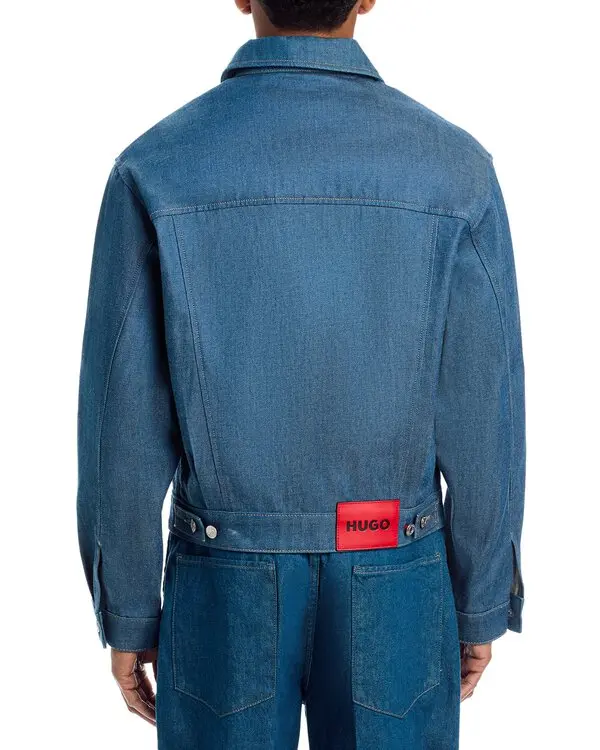 Hugo Regular Fit Denim Jacket - Dark Blue