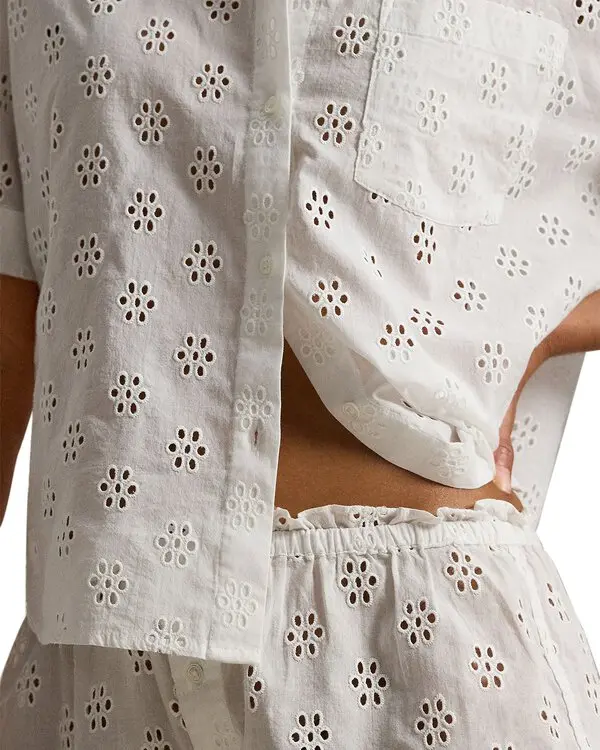 Polo Ralph Lauren Eyelet Embroidered Sleep Shirt