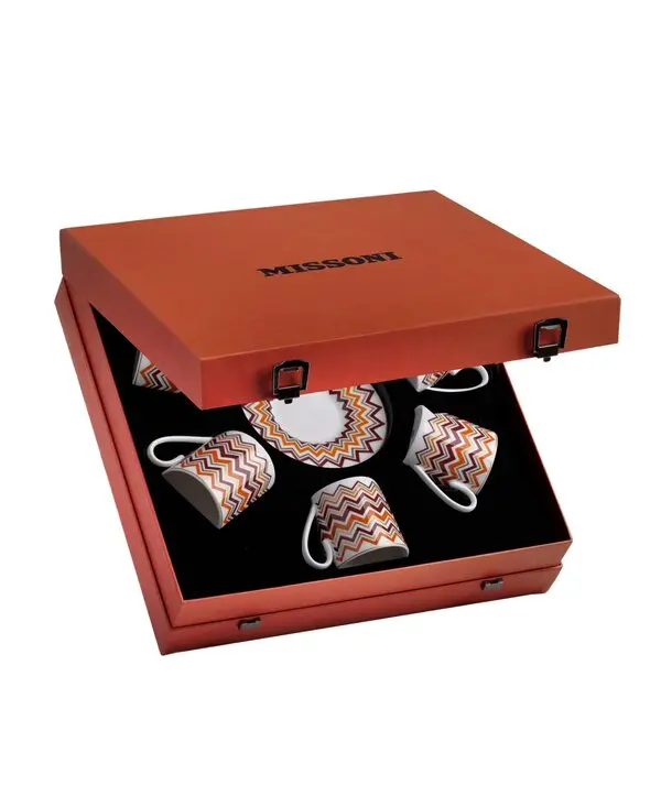 Missoni Iconic Coffee Cup & Saucer, Set Of 6