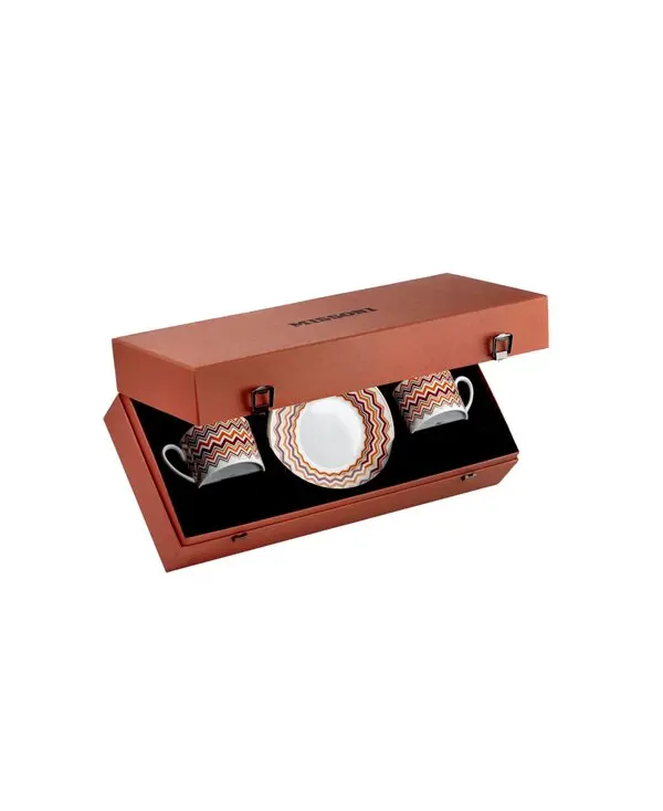 Missoni Iconic Tea Cup & Saucer, Set Of 2 - Multicolor