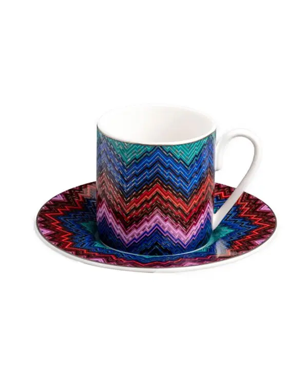 Missoni Starlight Coffee Cup & Saucer, Set Of 2 - Multicolor
