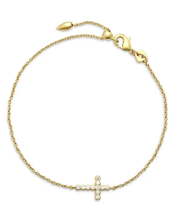 Kendra Scott Cross Crystal Bracelet - Gold