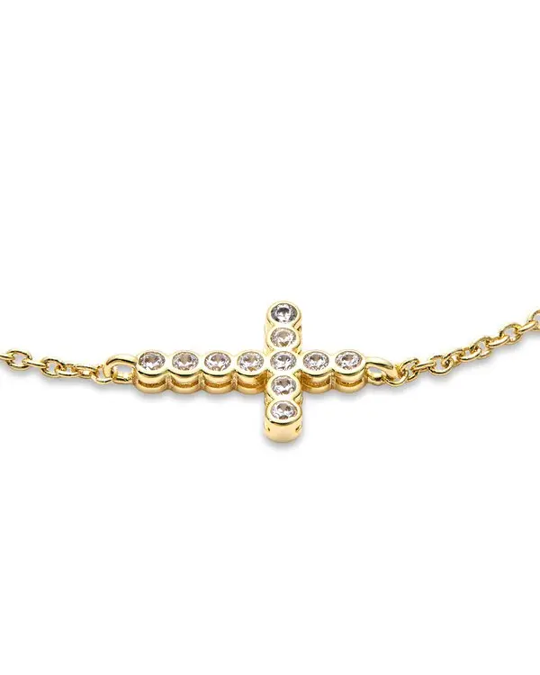 Kendra Scott Cross Crystal Bracelet - Gold
