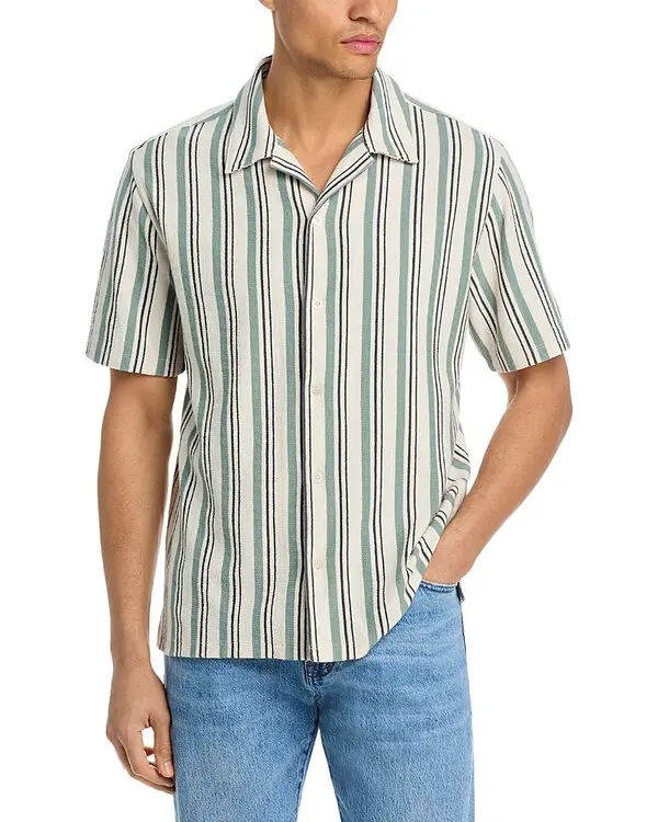Madewell Florence Cuban Collar Shirt - Frosted Cypress