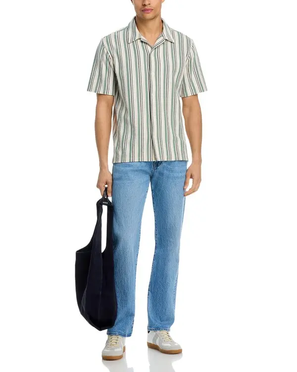 Madewell Florence Cuban Collar Shirt - Frosted Cypress
