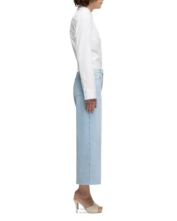 7 For All Mankind Petites Lotta Wide Ankle Jeans - Dewdrop