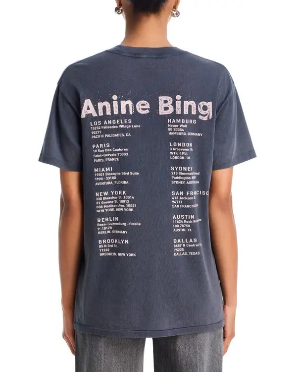 ANINE BING Cade Smiley Tee - Grey