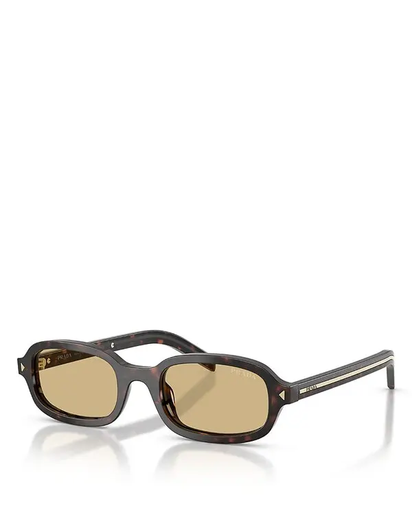 Prada Pr Oval Sunglasses - Light Brown