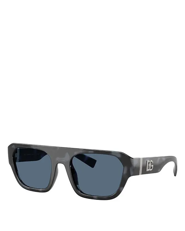 Dolce & Gabbana Square Sunglasses, 54mm - Blue Havan
