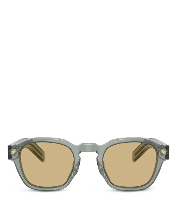 Prada Round Frame Sunglasses - Light Brown