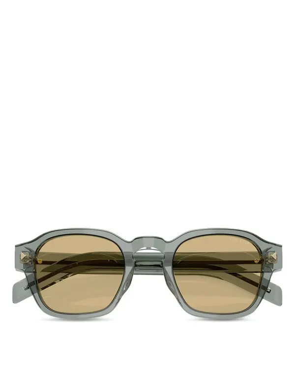 Prada Round Frame Sunglasses - Light Brown