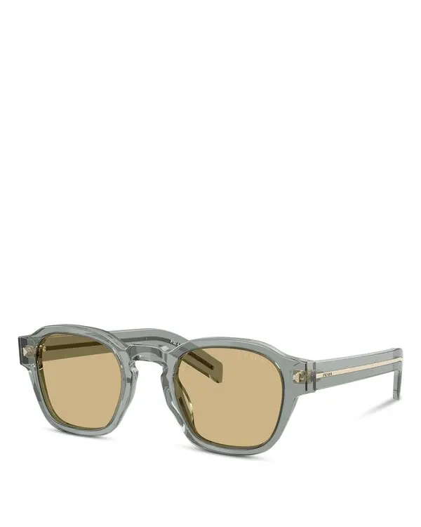 Prada Round Frame Sunglasses - Light Brown