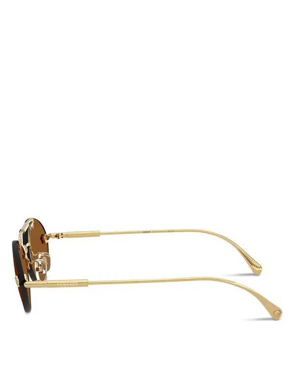 Versace Oval Sunglasses, 56mm - Gold
