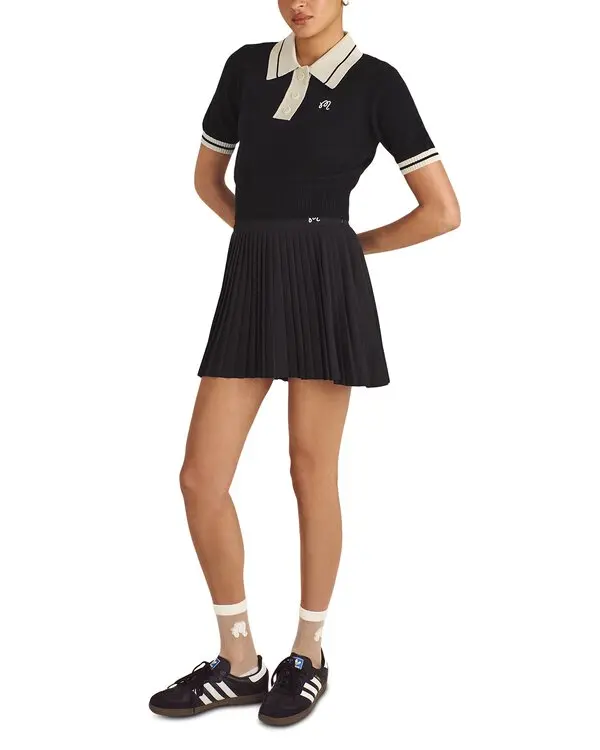 MALBON Mikayla Wool & Cashmere Knit Polo