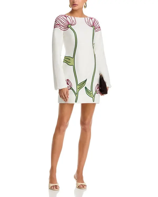 Farm Rio Long Sleeve Mini Dress