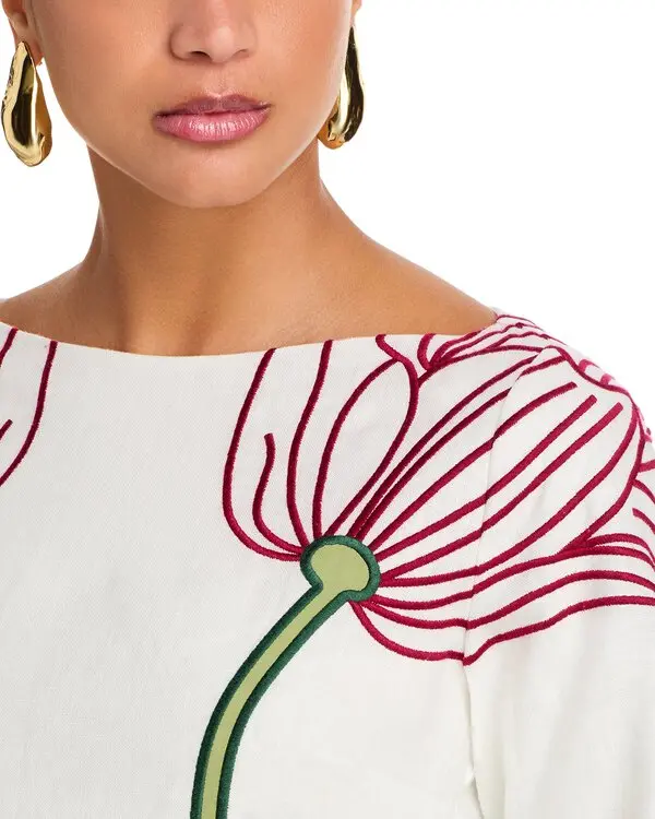 Farm Rio Long Sleeve Mini Dress