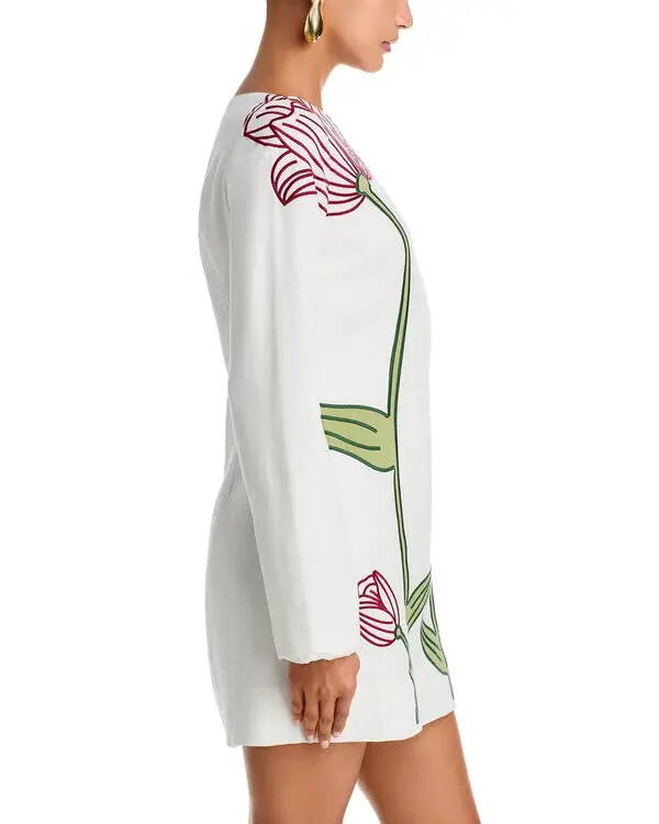 Farm Rio Long Sleeve Mini Dress