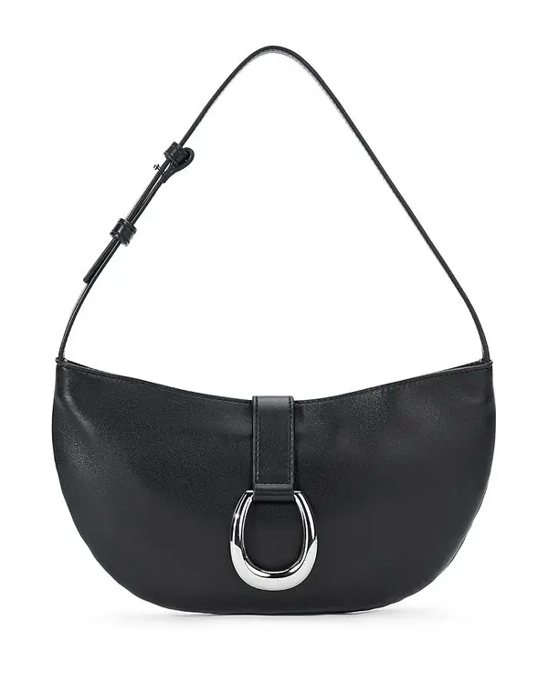 Staud Harlow Crescent Leather Shoulder Bag