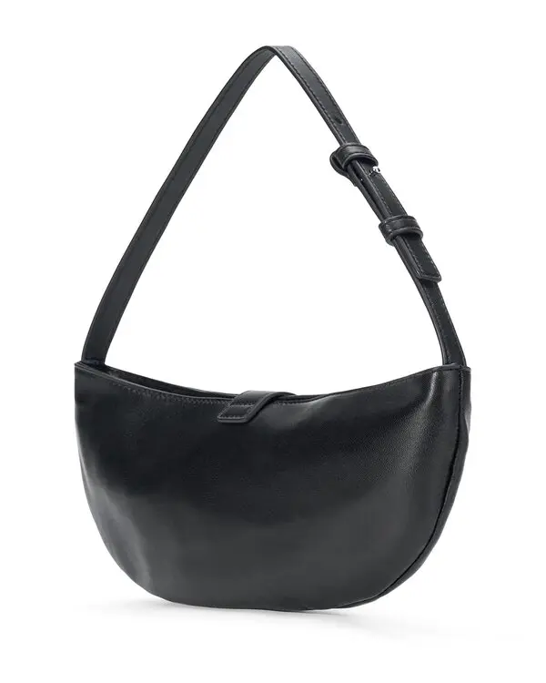 Staud Harlow Crescent Leather Shoulder Bag