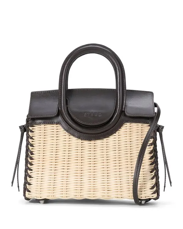 Staud Maude Mini Wicker Carryall Bag - Natural