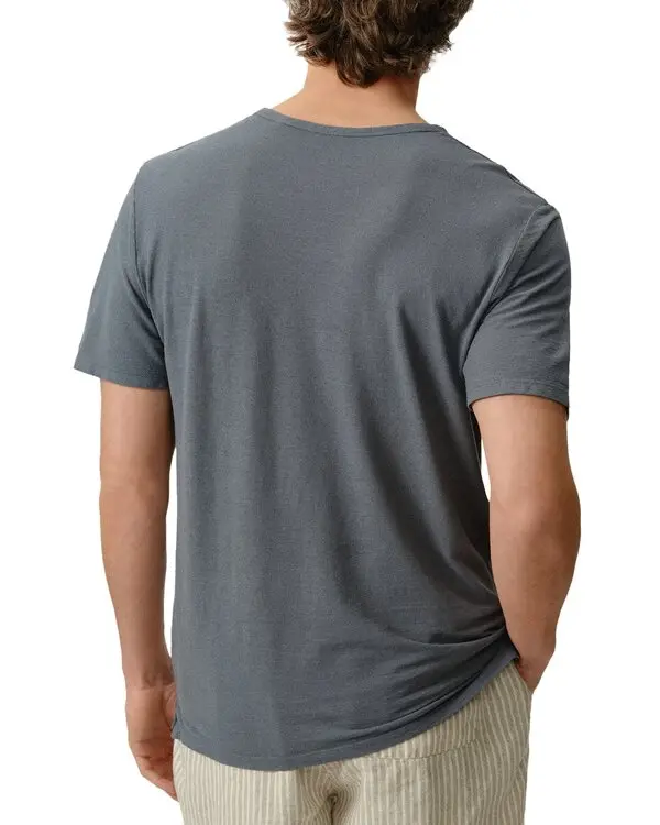 ALEX CRANE Crepe Crewneck T-shirt - Lake