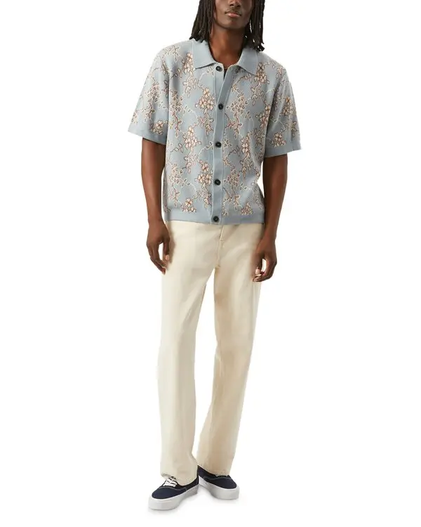 CORRIDOR Relaxed Fit Trellis Knit Shirt