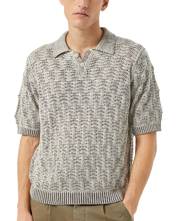 CORRIDOR Relaxed Fit Cable Lace Polo