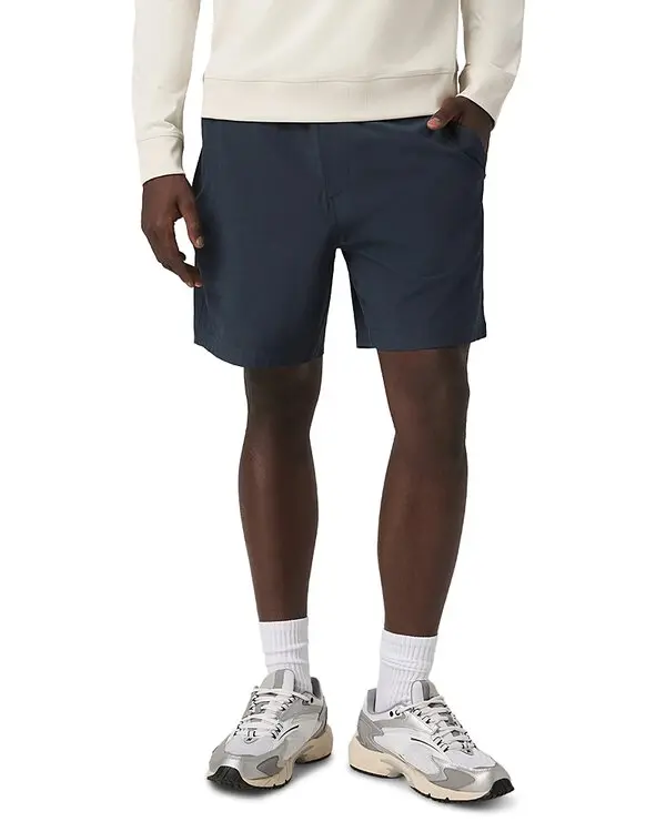 Vuori Aim Elastic Waist 7" Shorts - Navy Linen Texture
