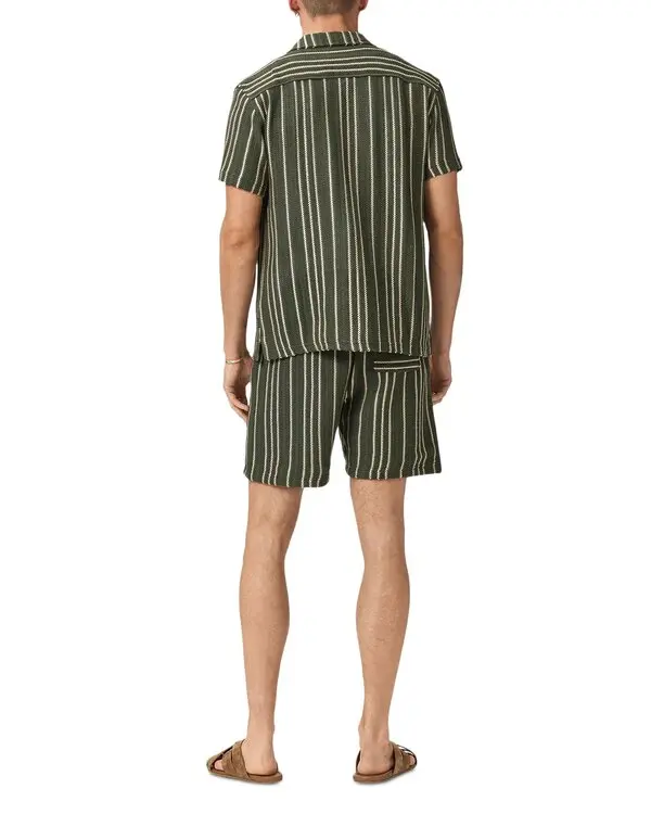 John Varvatos Vertical Texture Striped Shorts
