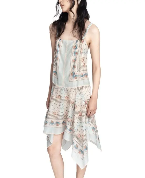 Anna Sui Heritage Scarf Print Dress