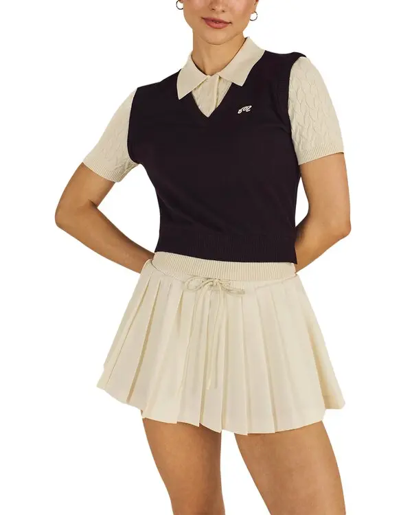 MALBON Giselle Mini Skirt - Cream