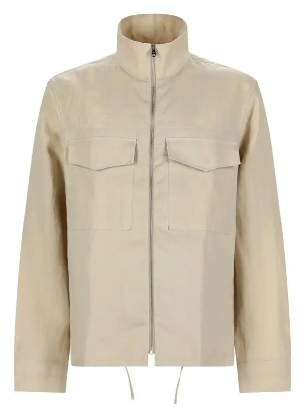 Paul Smith Zip-up Overshirt - Beige