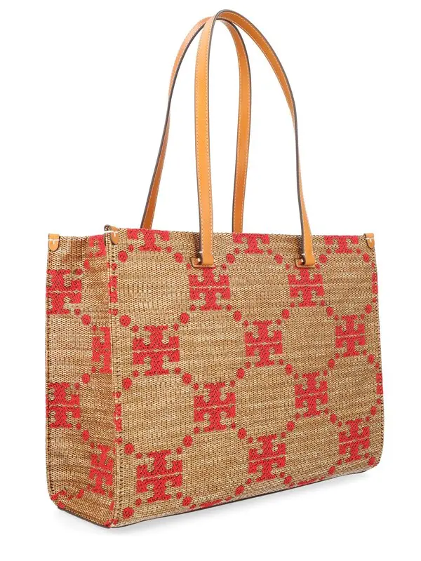 Tory Burch T Monogram Tote - Beige