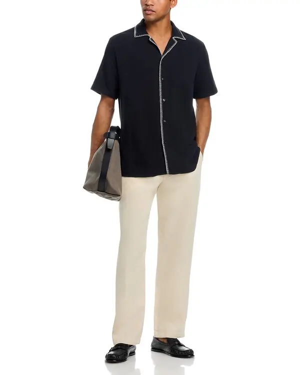 Hugo Ellino Straight Fit Contrast Piping Shirt
