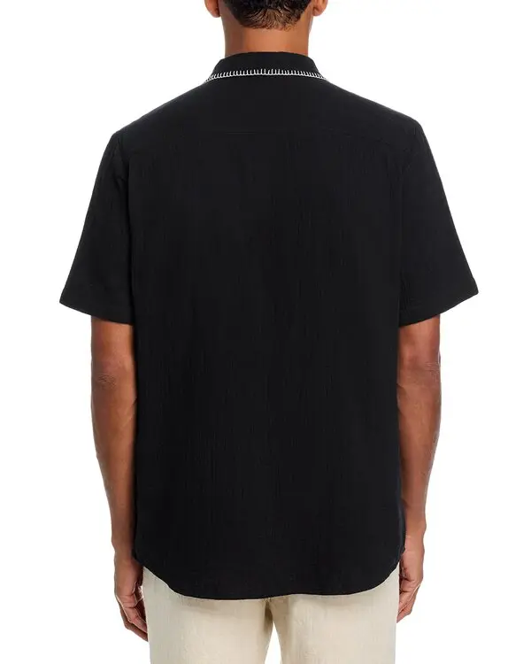 Hugo Ellino Straight Fit Contrast Piping Shirt