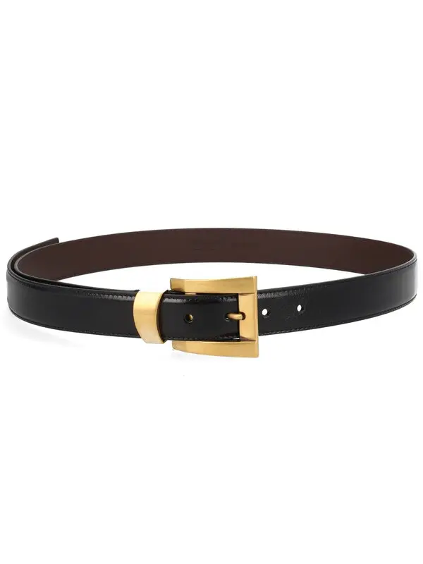 Versace Leather Belt - Black