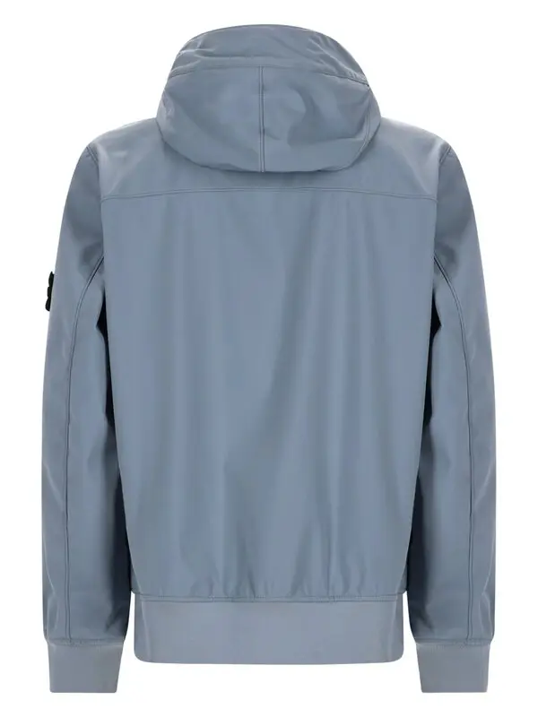Stone Island Hooded Parka - Blue