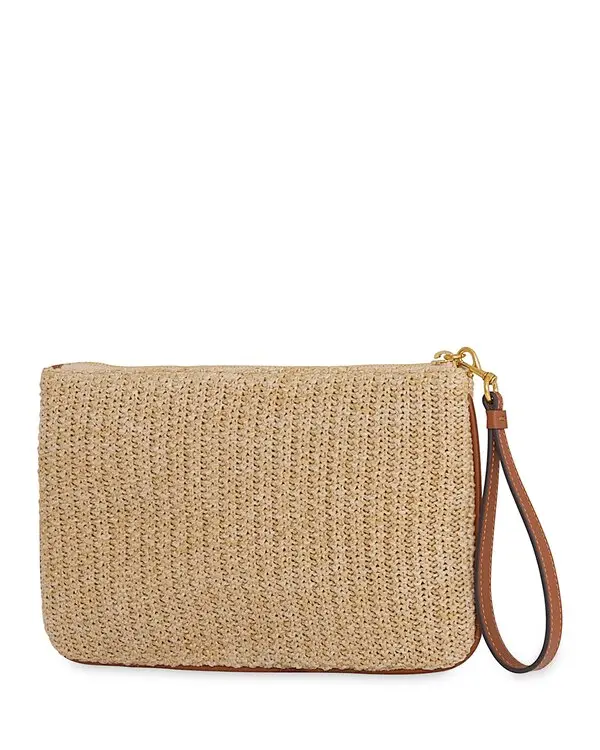 Rebecca Minkoff Ashlee Small Seashell Raffia Wristlet