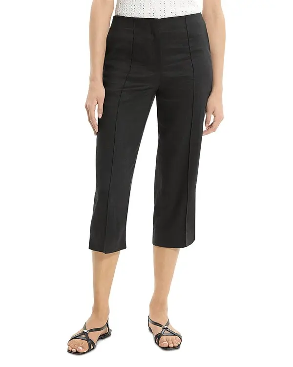 Theory Slit Capri Pants - Black